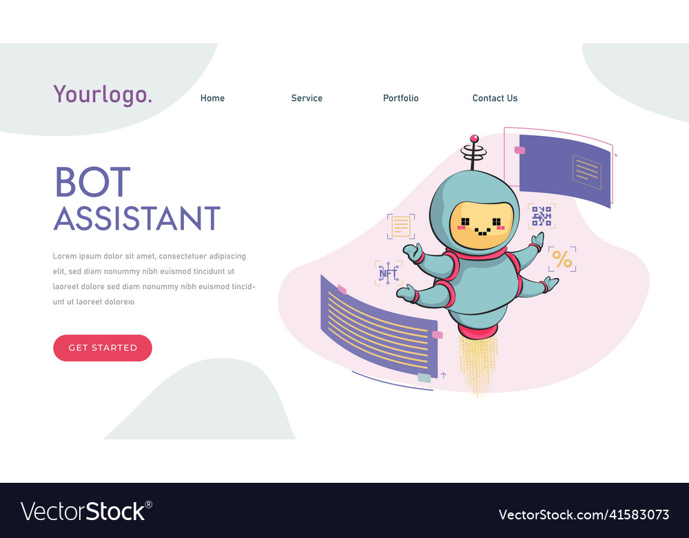 Chatbot artificial intelligence Royalty Free Vector Image