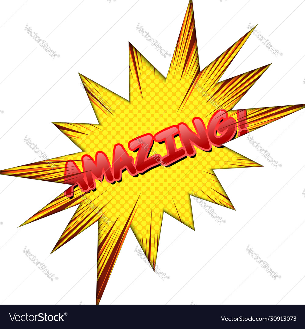 Comic bright concept Royalty Free Vector Image