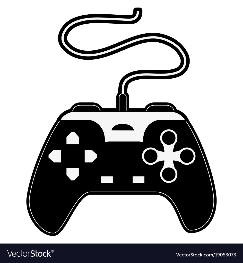 Gamepad console controller Royalty Free Vector Image