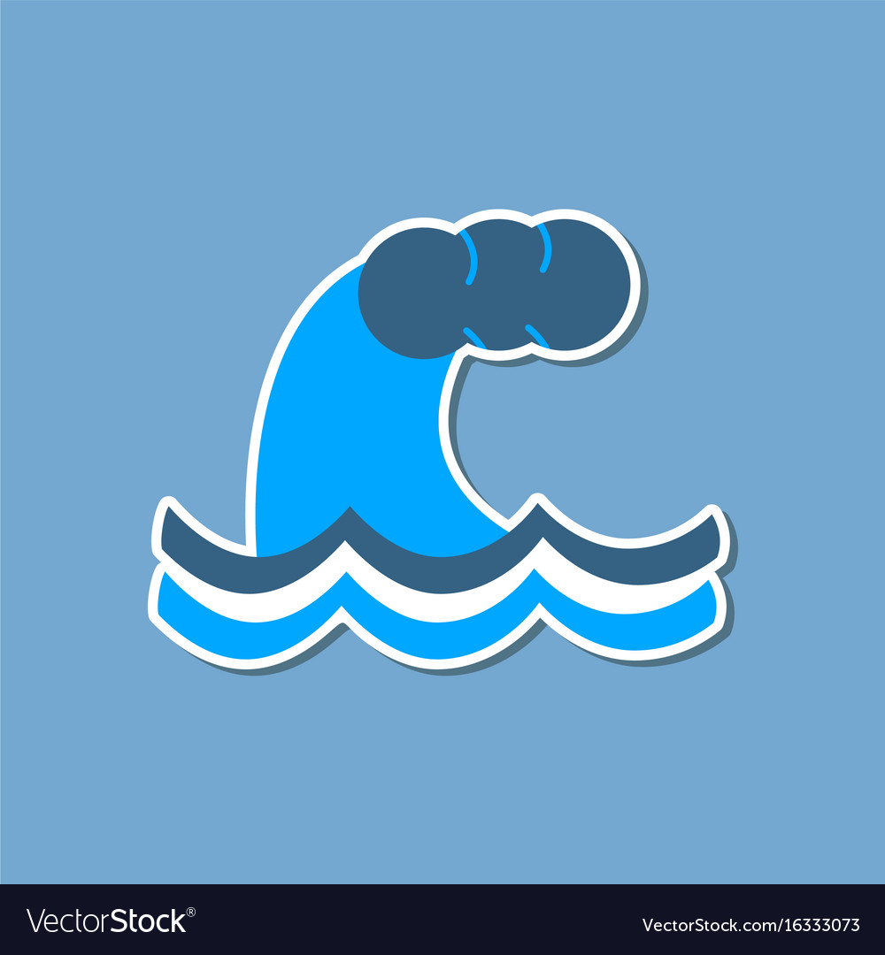 Paper Sticker On Stylish Background Nature Vector Image