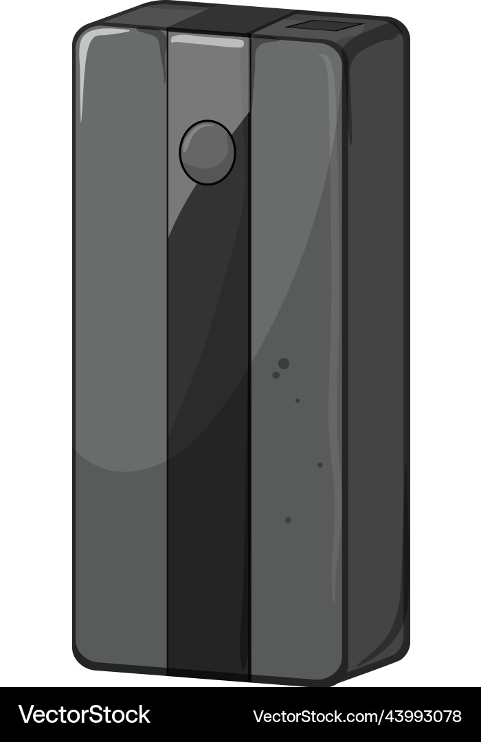 Battery power bank cartoon Royalty Free Vector Image