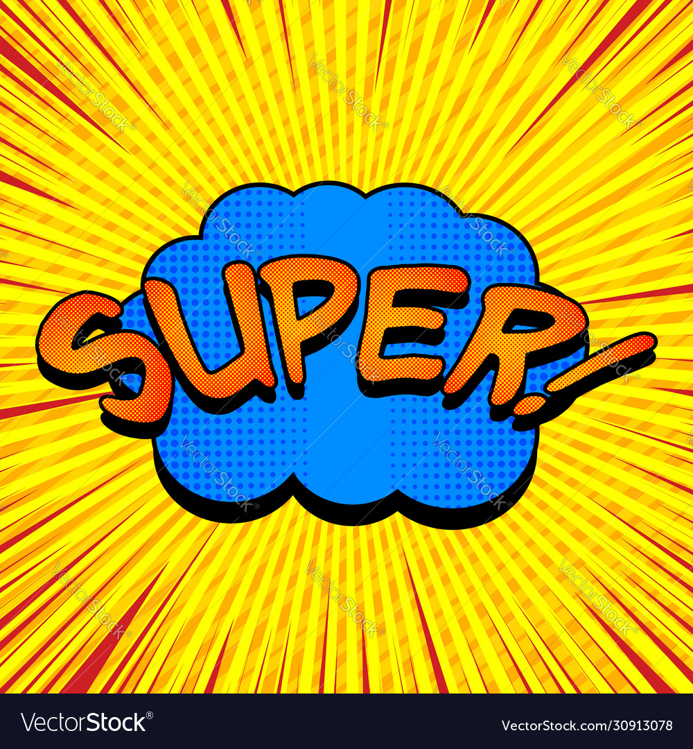 Comic explosive template Royalty Free Vector Image