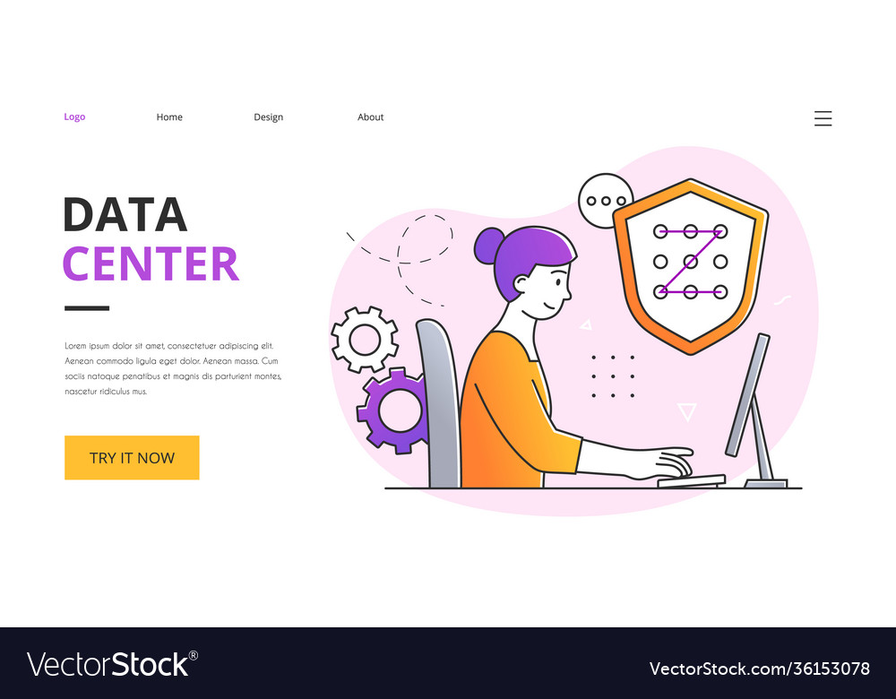 Data center abstract concept Royalty Free Vector Image Data center abstract concept Royalty Free Vector Image