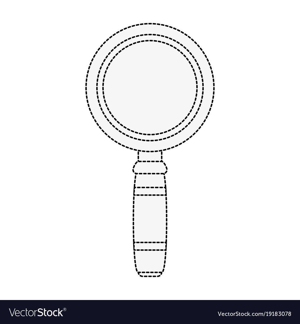 Magnifying glass symbol Royalty Free Vector Image