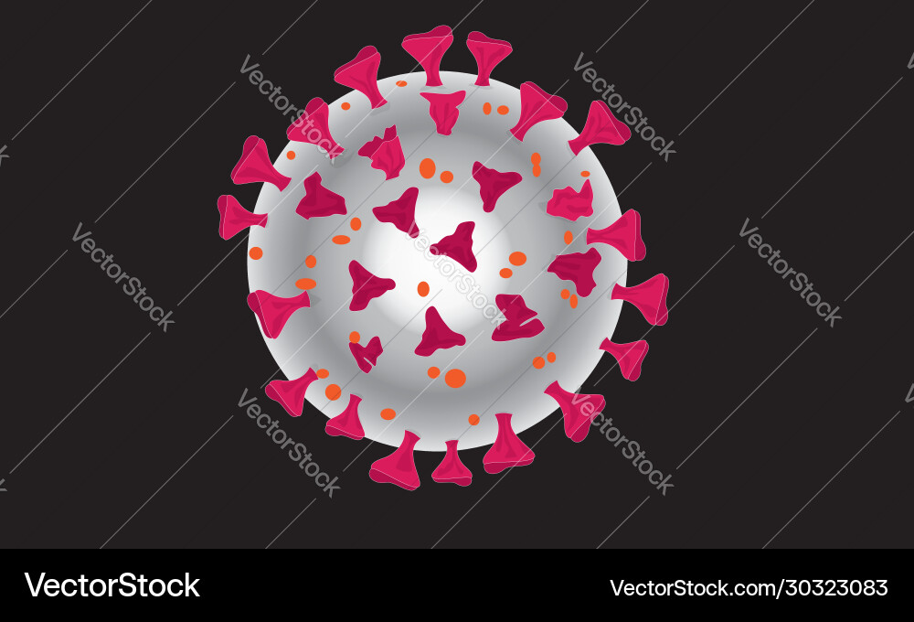 Coronavirus covid19-19 sars cov virus Royalty Free Vector