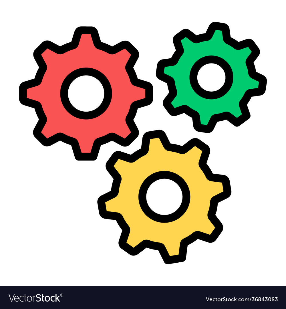 Gears Royalty Free Vector Image - VectorStock