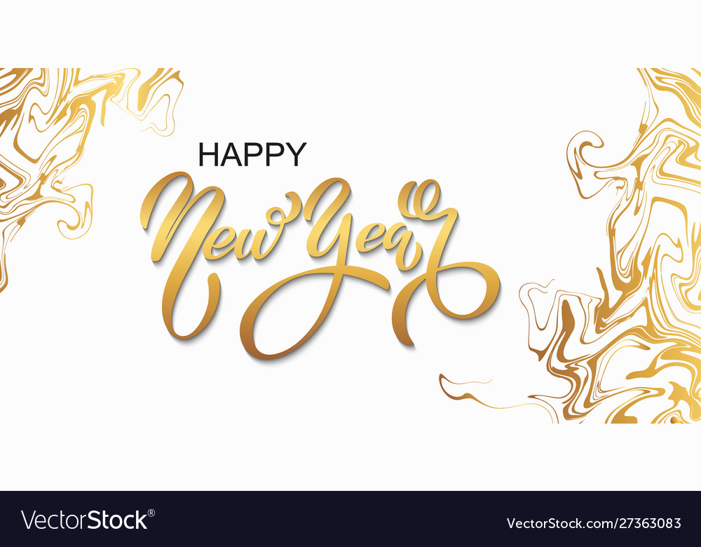 Happy new year banner Royalty Free Vector Image