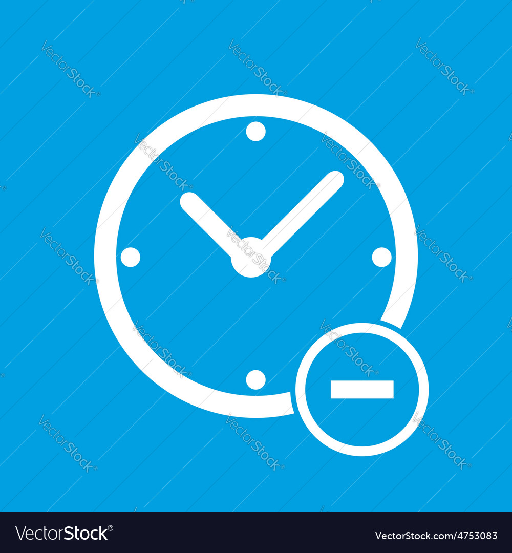 Remove time icon Royalty Free Vector Image - VectorStock