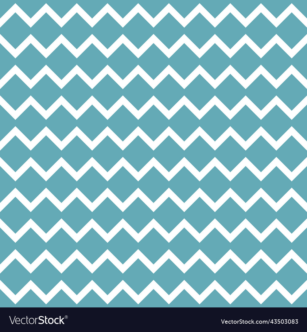 Zigzag angular seamless pattern blue green Vector Image