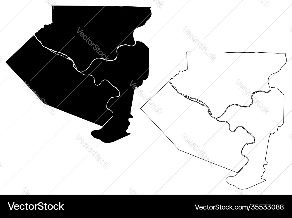 Allegheny county commonwealth pennsylvania us Vector Image