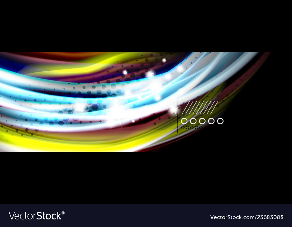 Fluid liquid wave pattern Royalty Free Vector Image