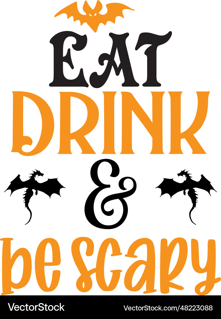Halloween typography design Royalty Free Vector Image