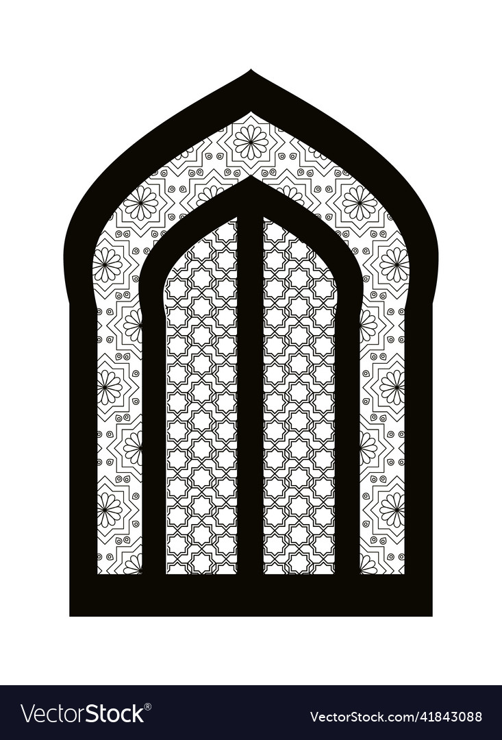 Islamic door icon Royalty Free Vector Image - VectorStock Islamic door icon Royalty Free Vector Image - VectorStock