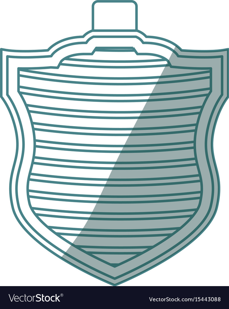 Isolated security shield Royalty Free Vector Image