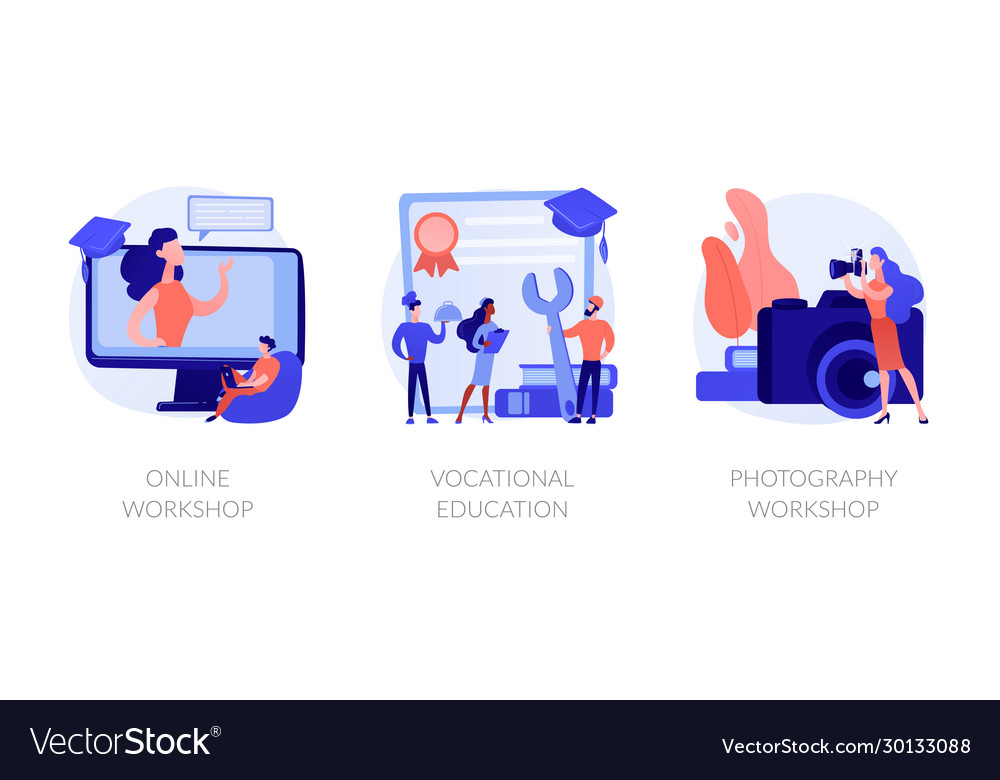 Professional learning concept metaphors Royalty Free Vector