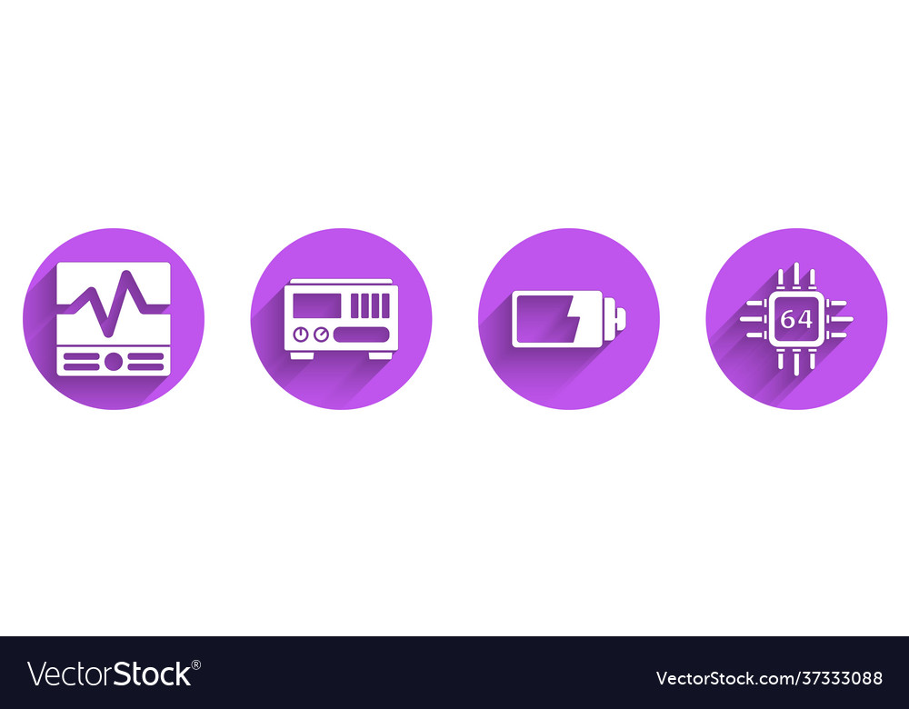 Set electrical measuring instruments electrical Vector Image