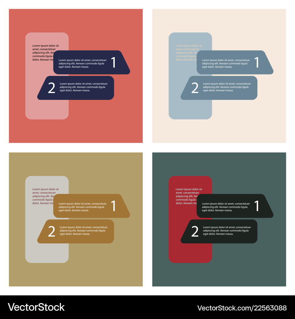 Set of infographic template for your presentation Vector Image