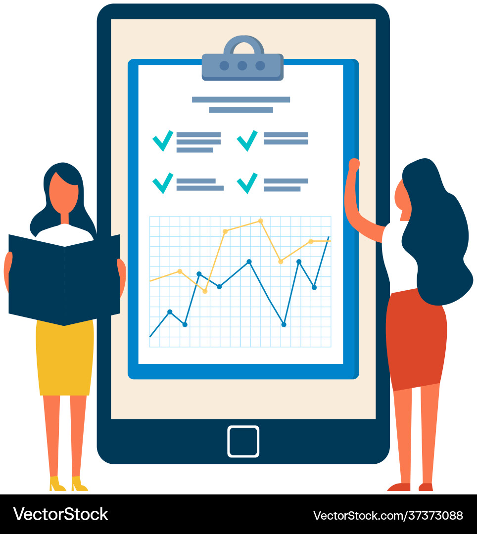 Successful business project presentation company Vector Image