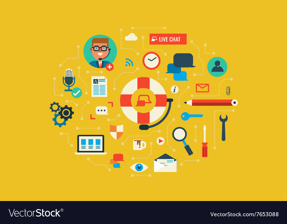 Support Royalty Free Vector Image - VectorStock