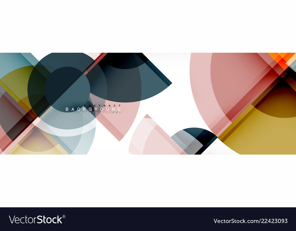 Abstract background bright circles geometric Vector Image