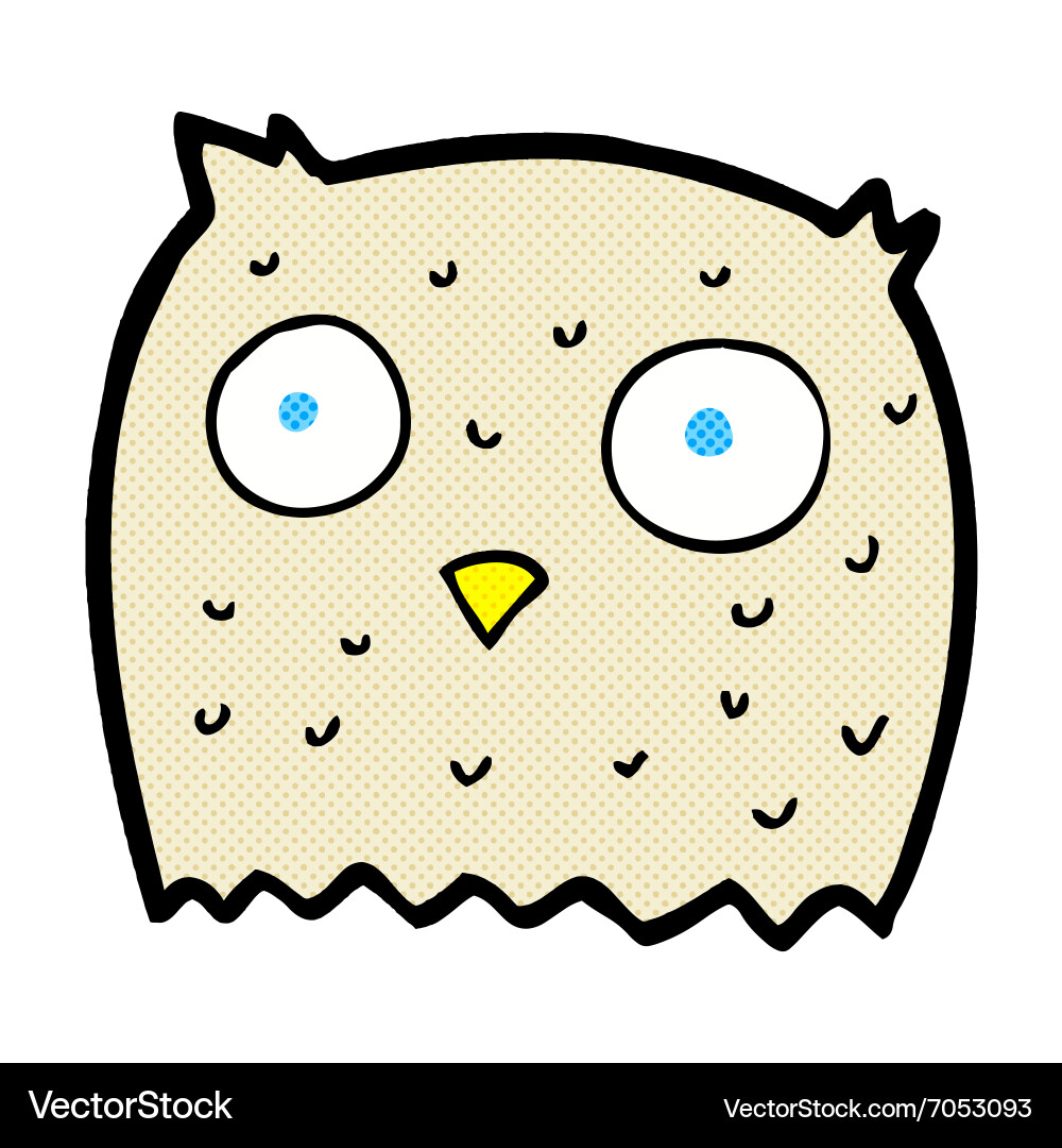 Comic cartoon owl Royalty Free Vector Image - VectorStock