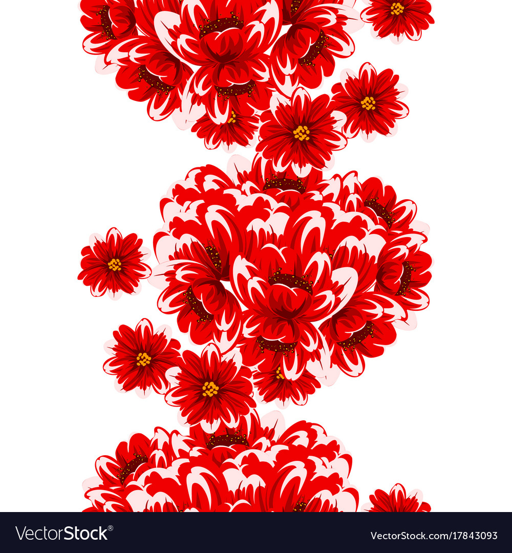 Seamless flower pattern Royalty Free Vector Image