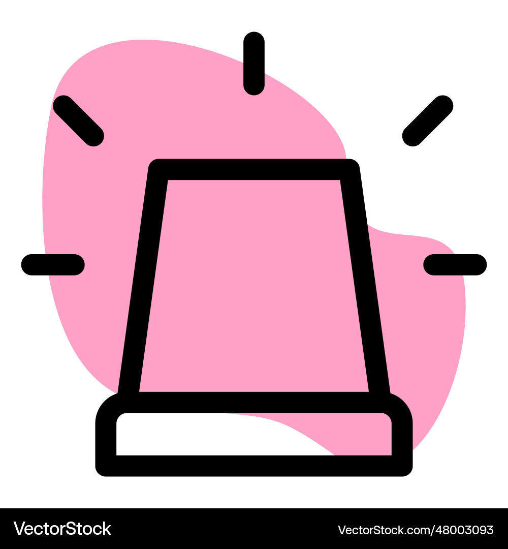 Siren a device used for emergency announcement Vector Image