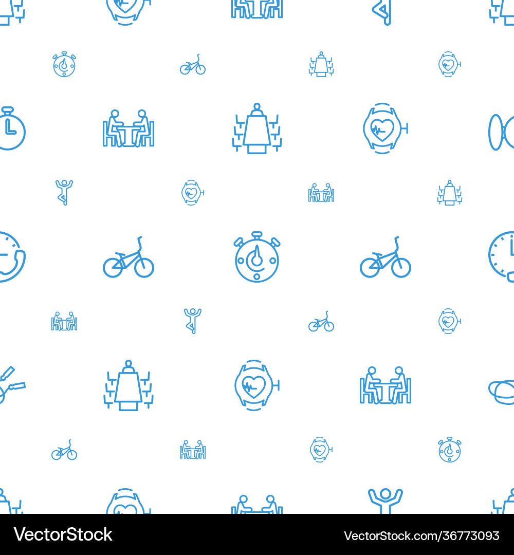 Training icons pattern seamless white background Vector Image