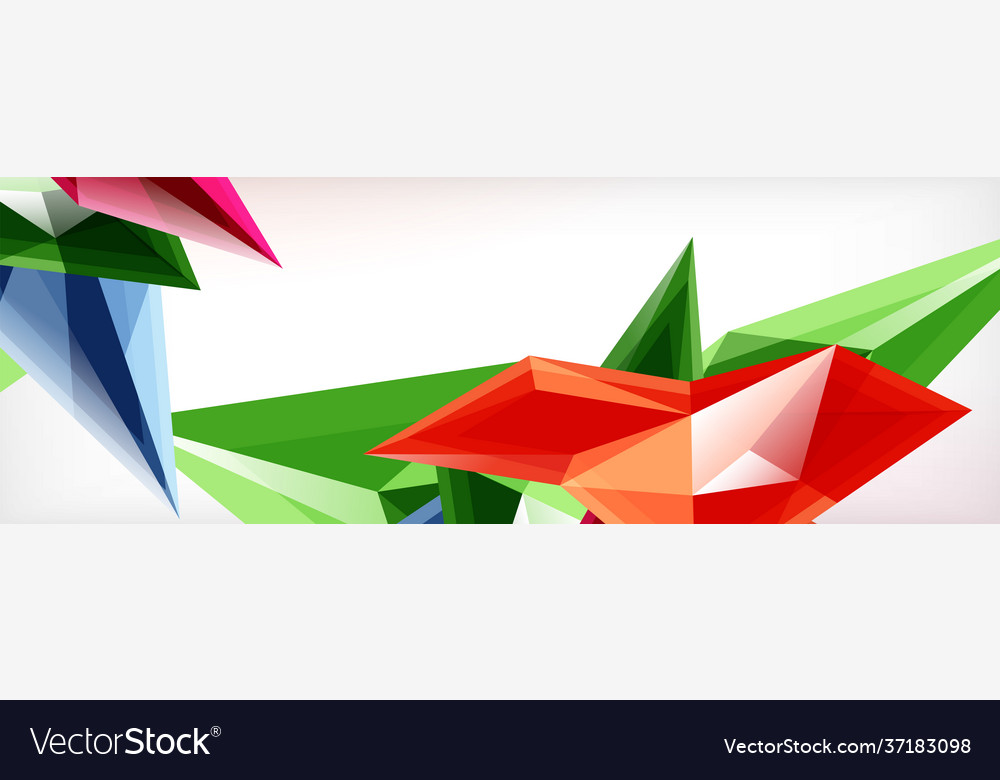 3d triangles and pyramids abstract Royalty Free Vector Image