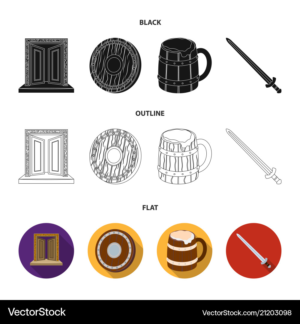 A gate to the treasure shield for protection Vector Image
