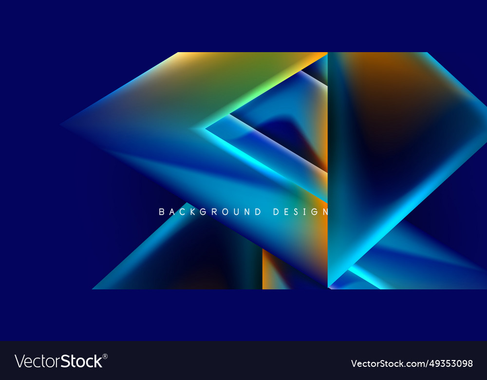 Abstract background with overlapping triangles Vector Image