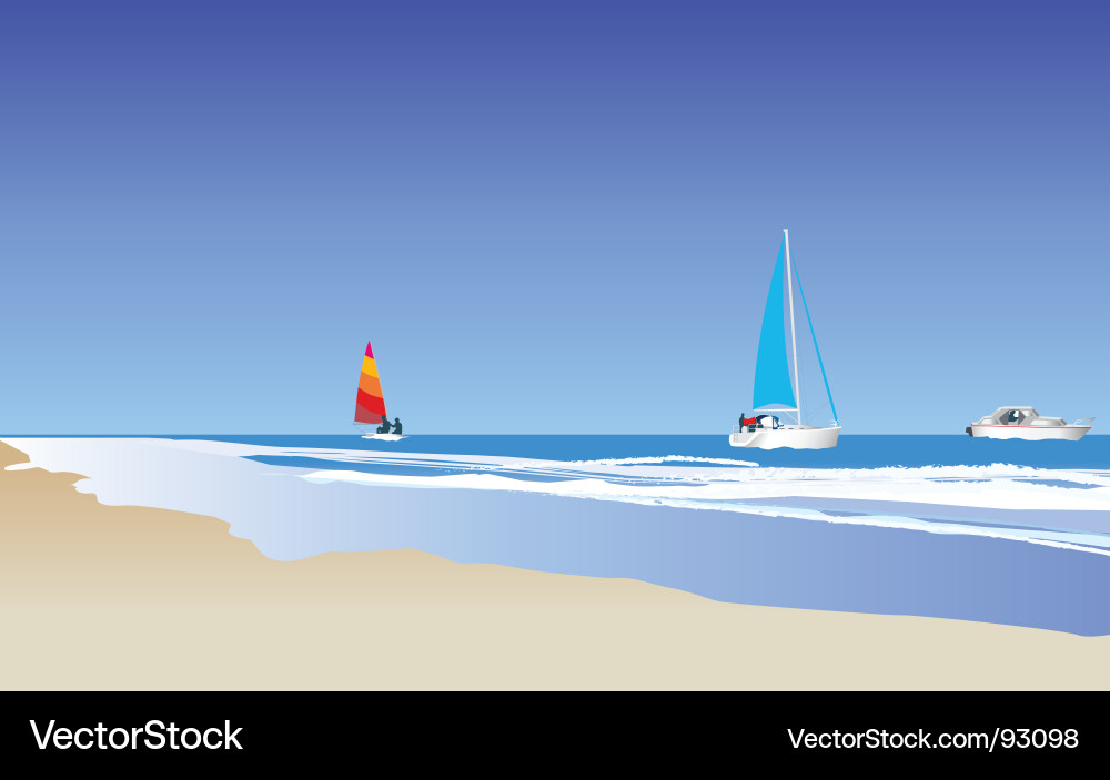 Beach Royalty Free Vector Image - VectorStock