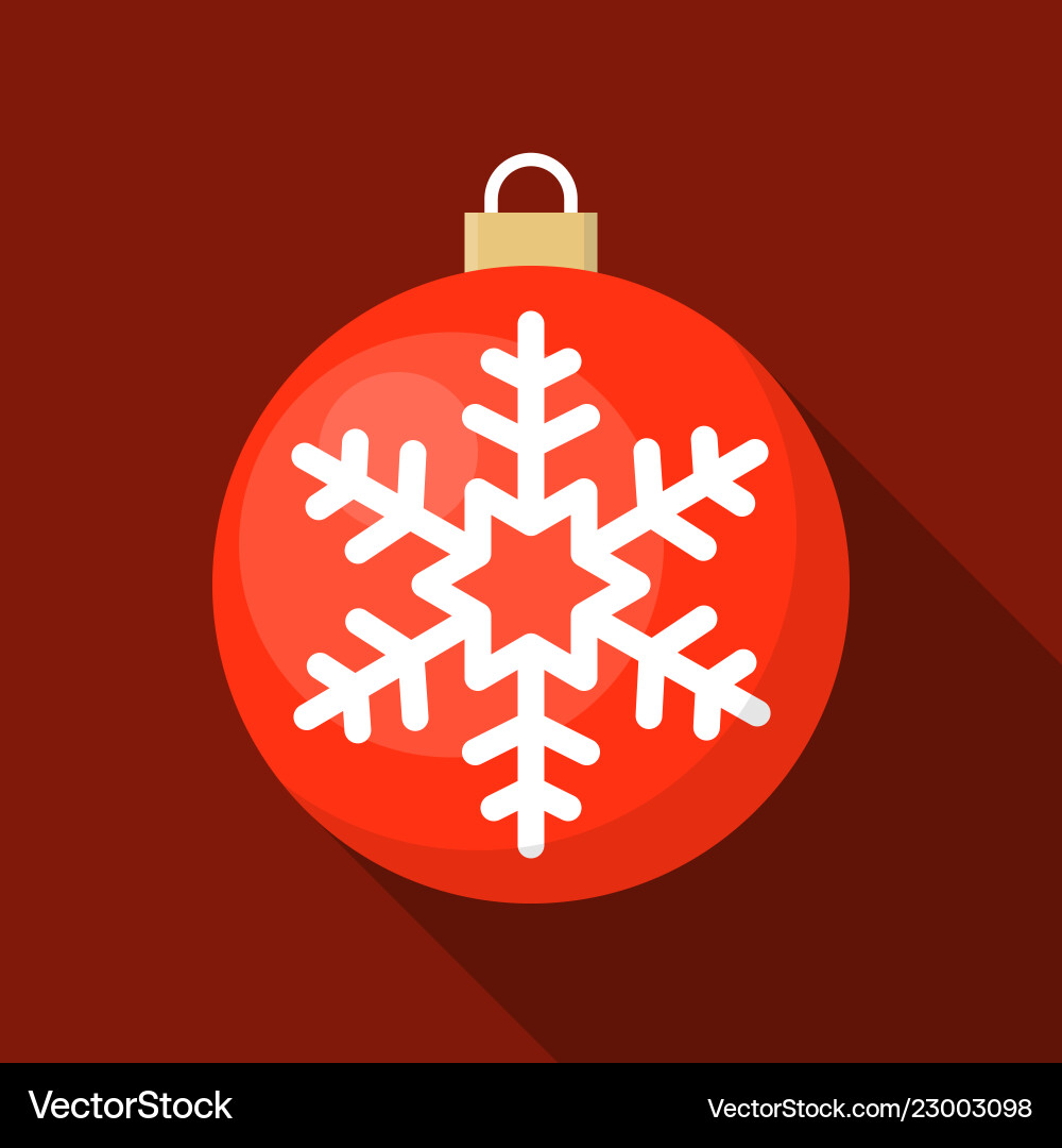 Christmas ball bauble icon suitable for use Vector Image