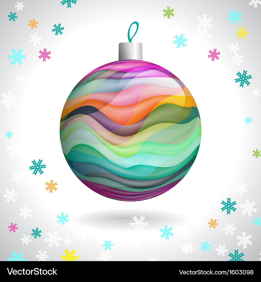 Christmas ball Royalty Free Vector Image - VectorStock