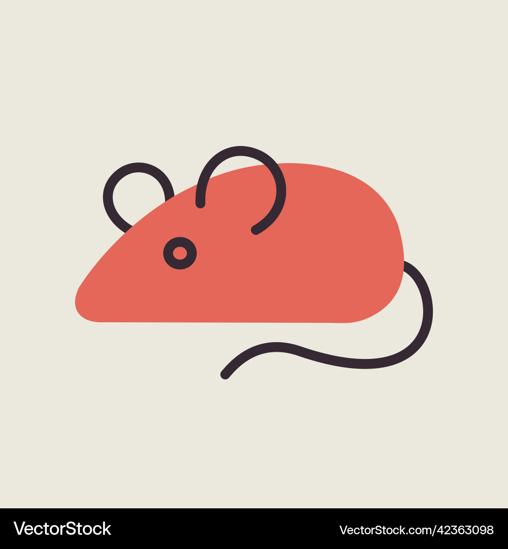 Field mouse icon agriculture sign graph symbol Vector Image