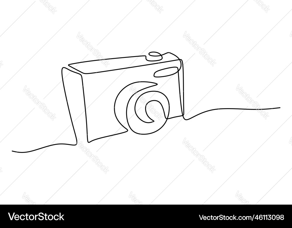 One continuous single line of classic vintage Vector Image