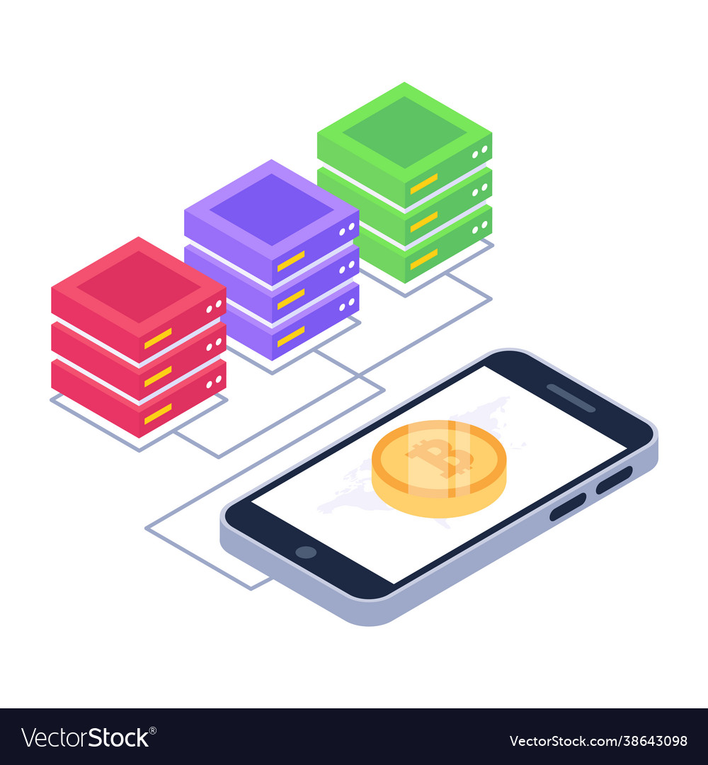 Phone data storage Royalty Free Vector Image - VectorStock