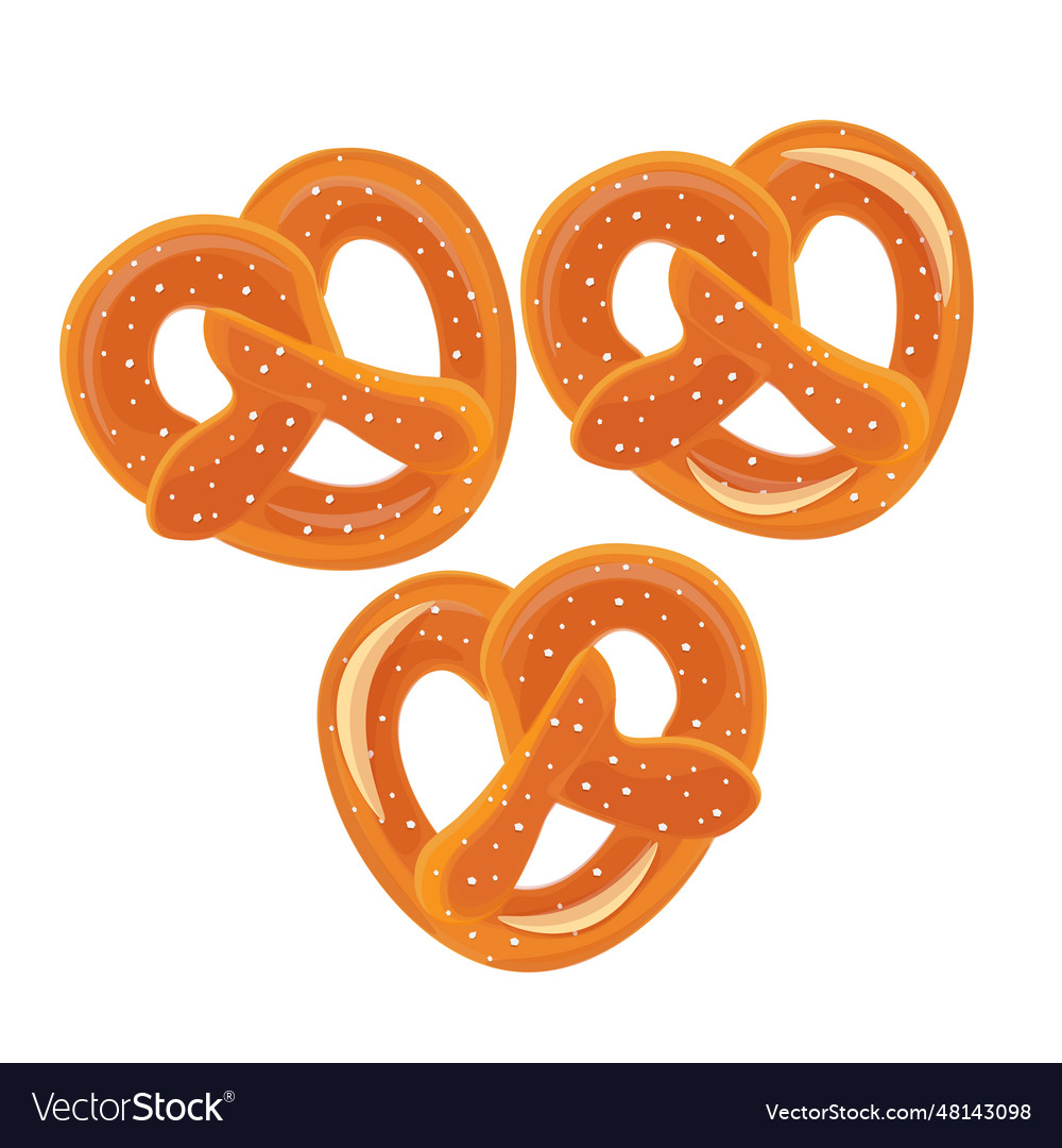 Pretzels traditional food Royalty Free Vector Image