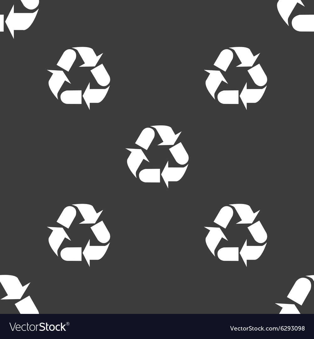 Processing icon sign seamless pattern on a gray Vector Image