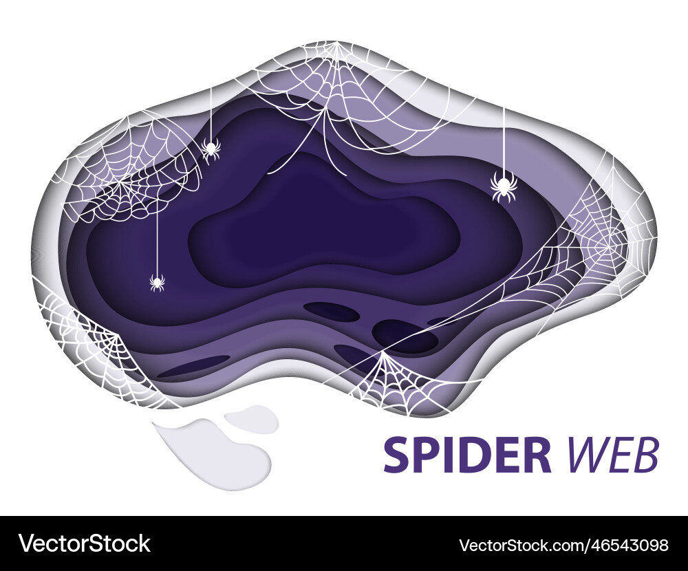 Spider web elementsspooky scary horror Royalty Free Vector