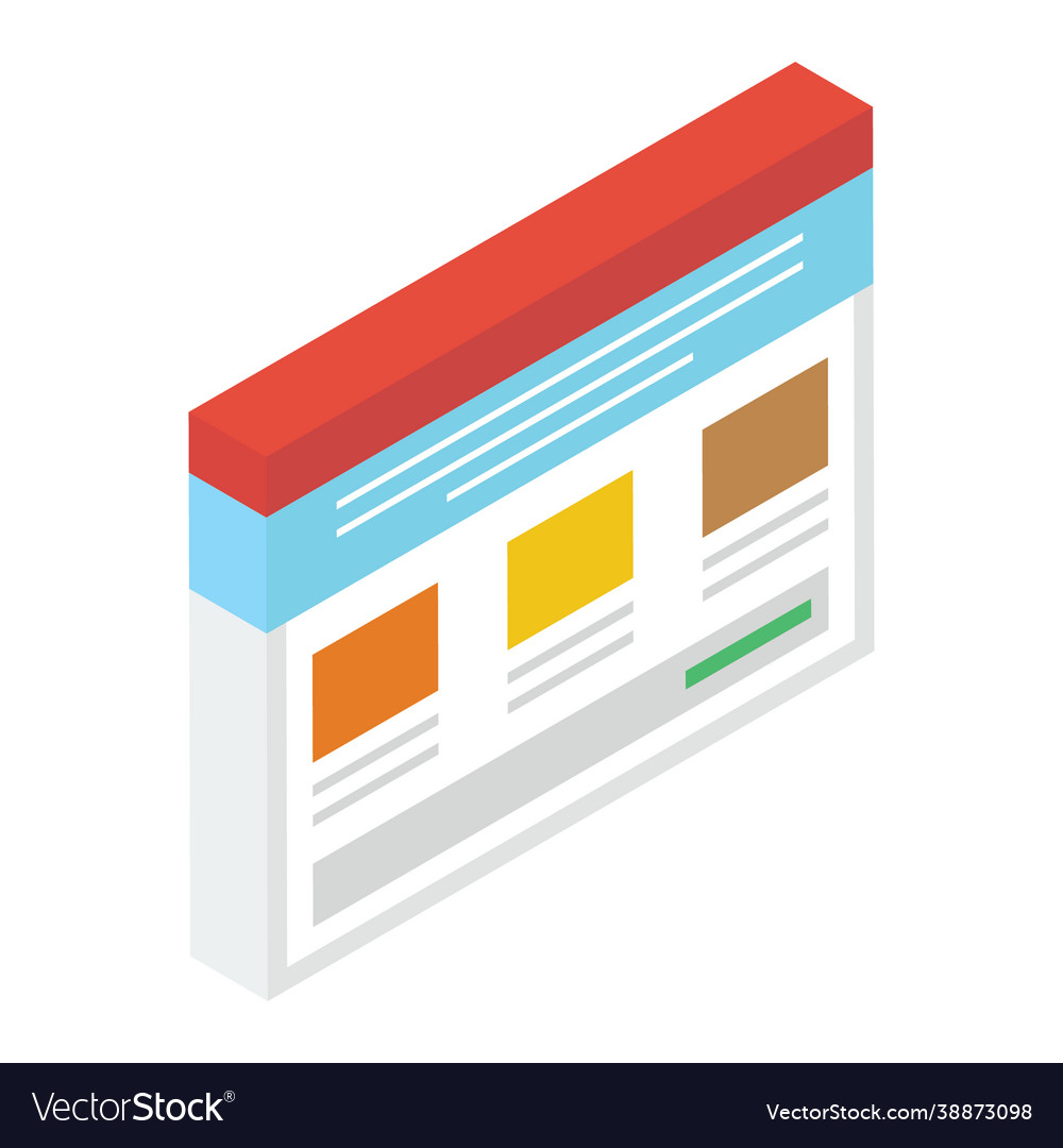 Web layout Royalty Free Vector Image - VectorStock