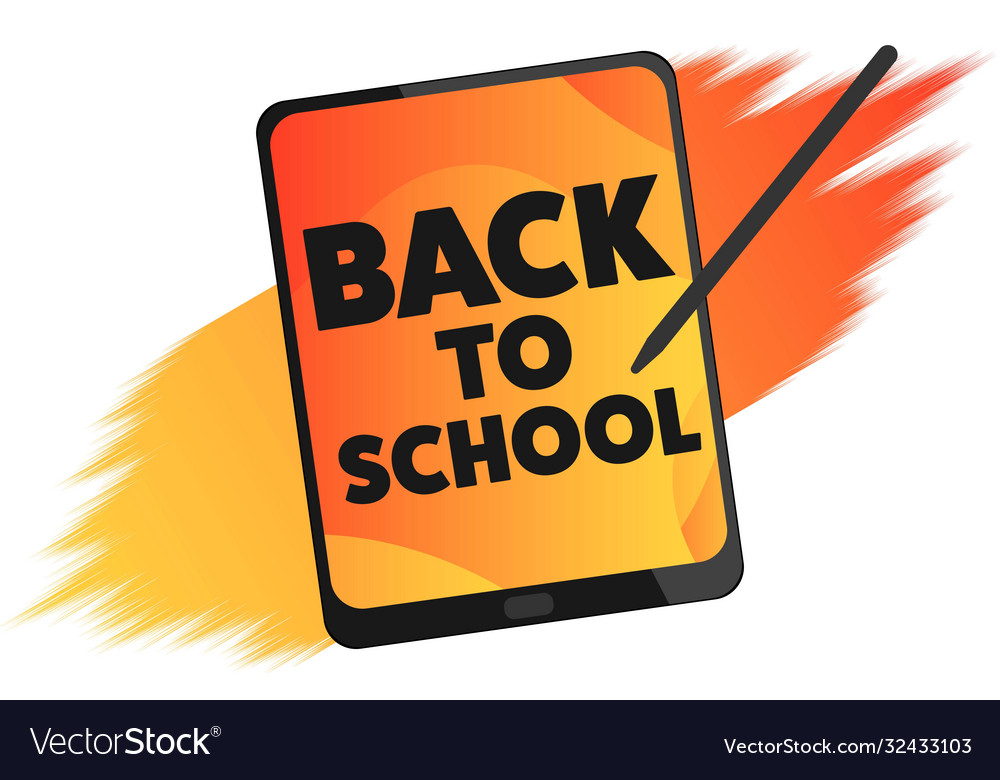 Back to school holiday concept template Royalty Free Vector