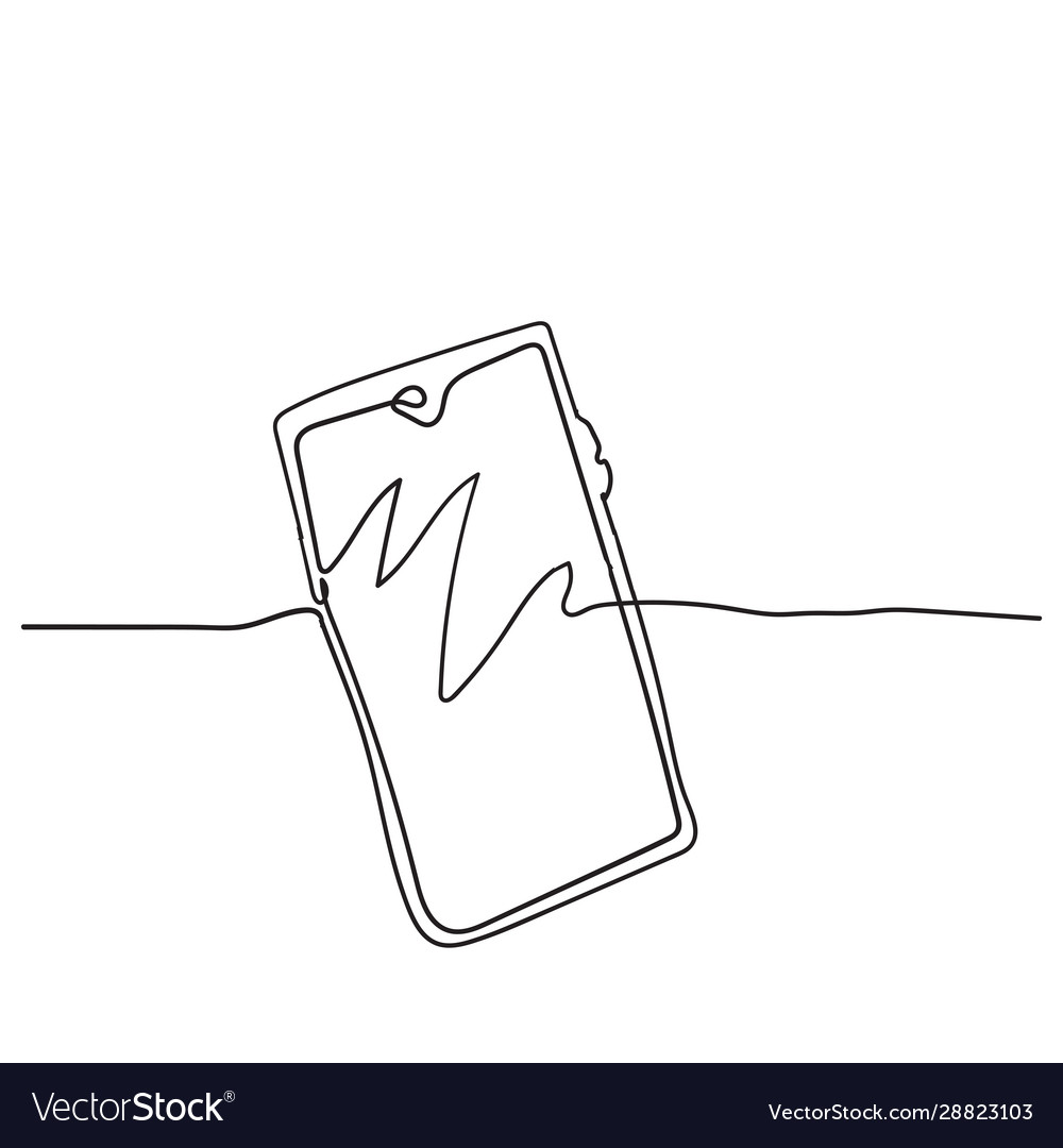 Handdrawn doodle continuous line drawing Vector Image