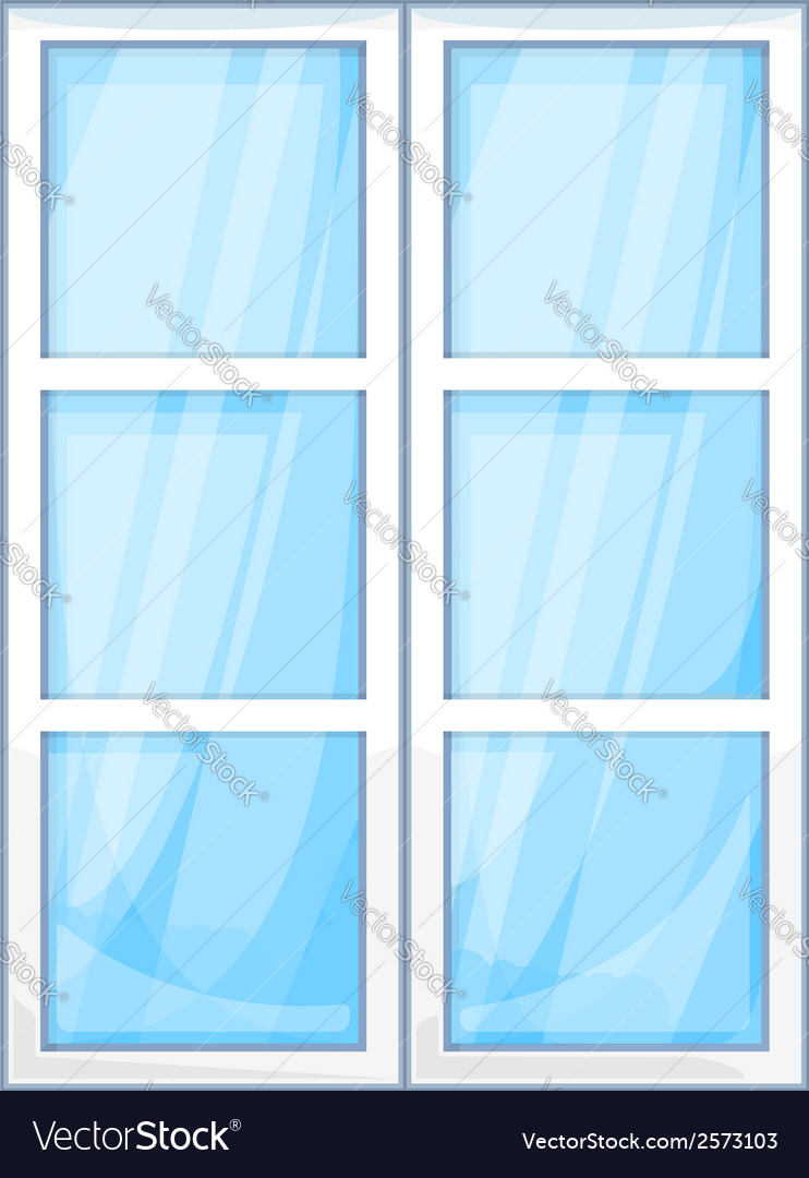 Plastic window outside Royalty Free Vector Image