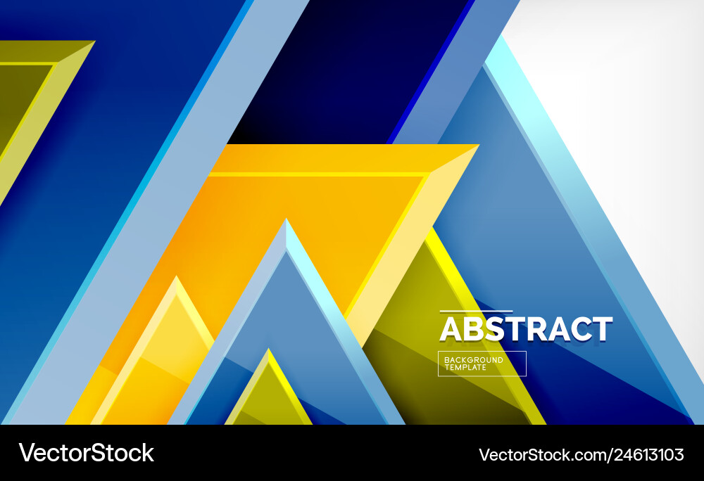 Tech futuristic geometric 3d shapes minimal Vector Image