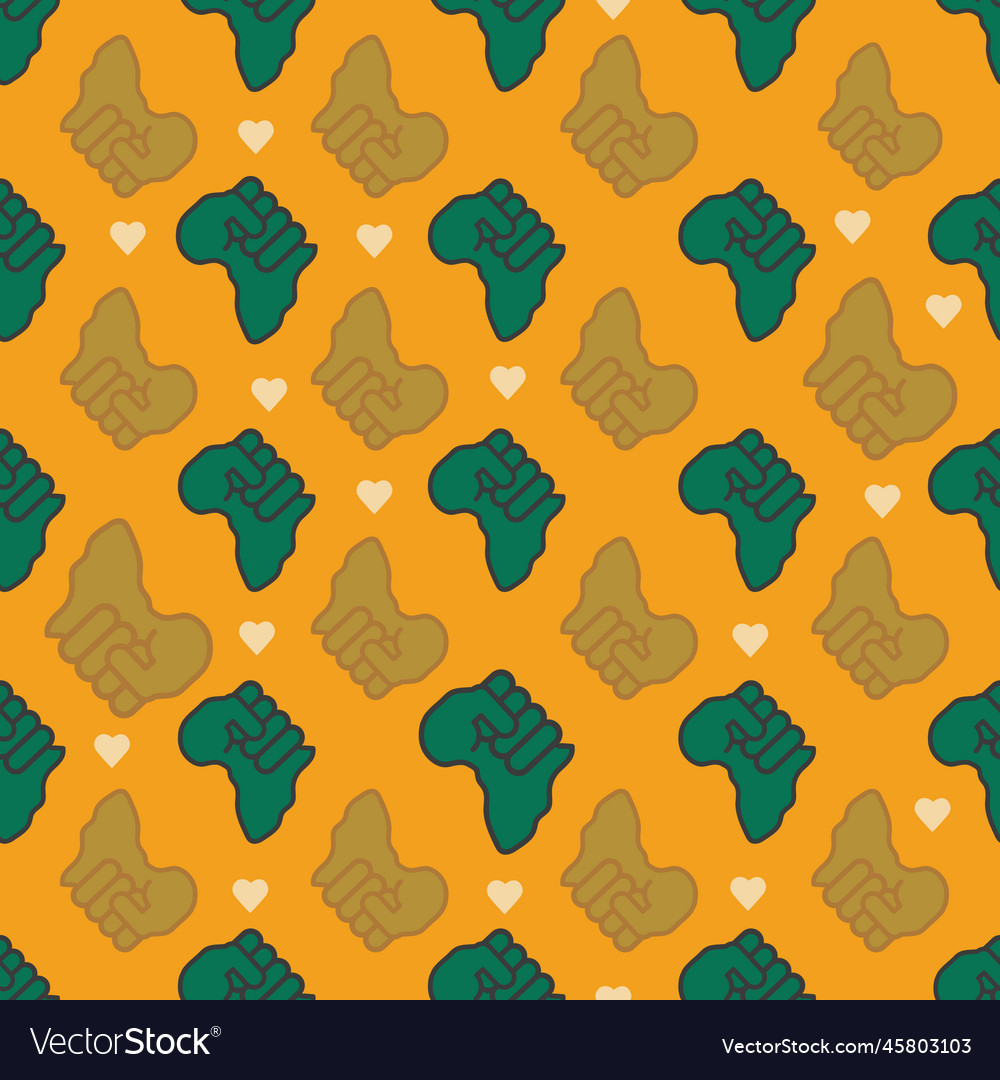Yellow african map repeat pattern Royalty Free Vector Image