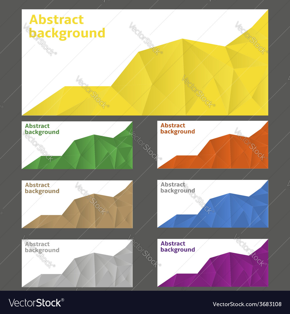 Abstract background set Royalty Free Vector Image