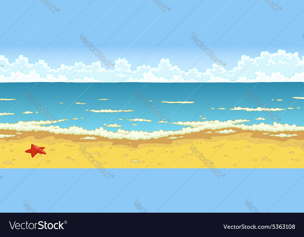 Bathing beach Royalty Free Vector Image - VectorStock