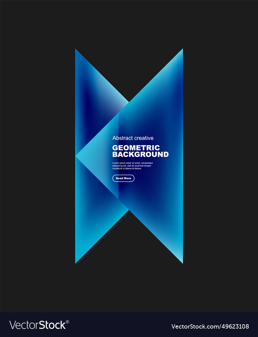 Gradient triangles abstract background Royalty Free Vector