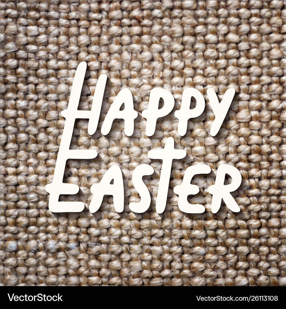 Happy easter typography design elements Royalty Free Vector